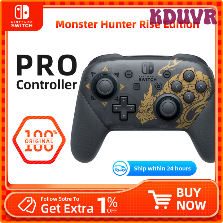 KDUVR 100% Original Nintendo Switch Pro Controller Monster Hunter Rise ...