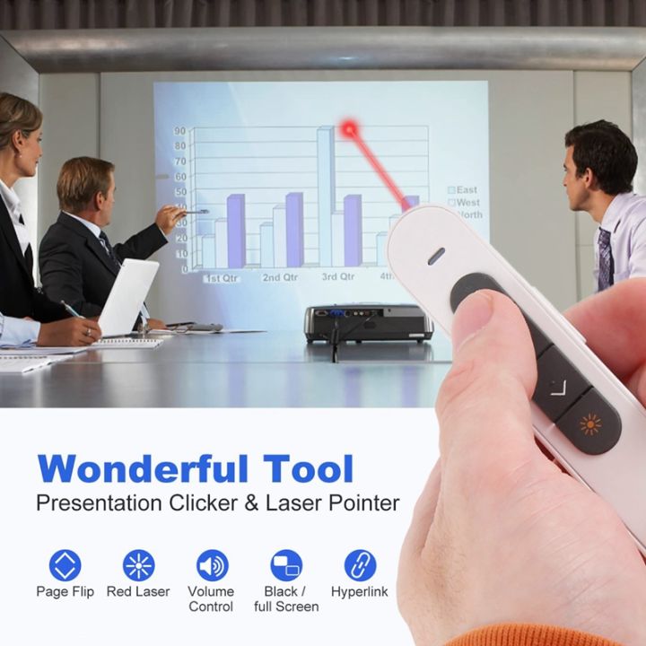 Wireless Powerpoint Presentation PPT Pointer Clicker Presenter LCD ...