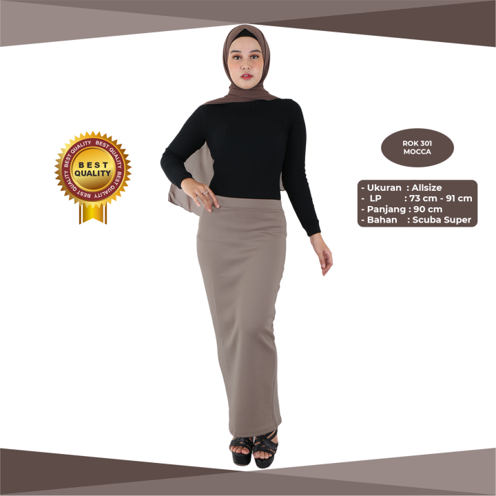 NEXXA - Rok Span / Rok Span Panjang / Rok Span Scuba / Rok Scuba ...