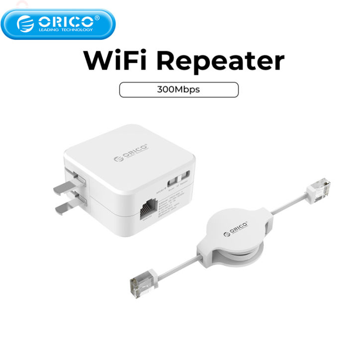 ORICO WRE-30 Universal Wireless Range Extender, WiFi Repeater with USB ...