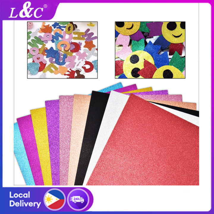 【PH Ready Stock】L&C Art Glitter Board Cardstock Glitter Paper Flash ...