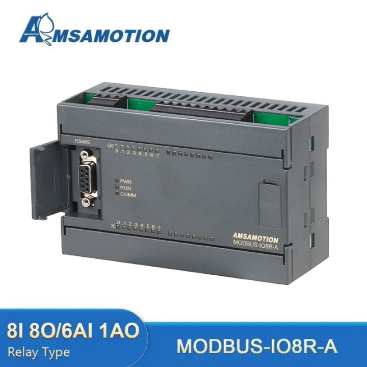 Amsamotion RS485 Modbus RTU Protocol IO PLC Extensible Module Relay and ...