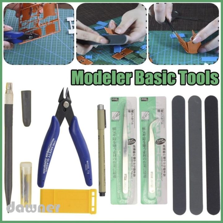 Model Tool Basic Beginner Tools Set for VT031 Model Craft Kit Utility ...
