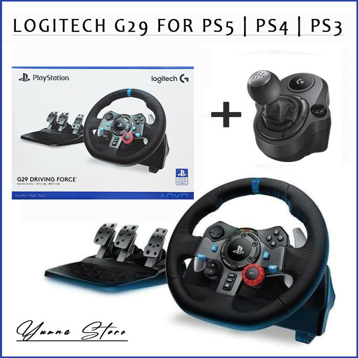 LOGITECH G29 DRIVING WHEEL + SHIFTER LOGITECH FOR PS5 PS4 PS3 PC ...