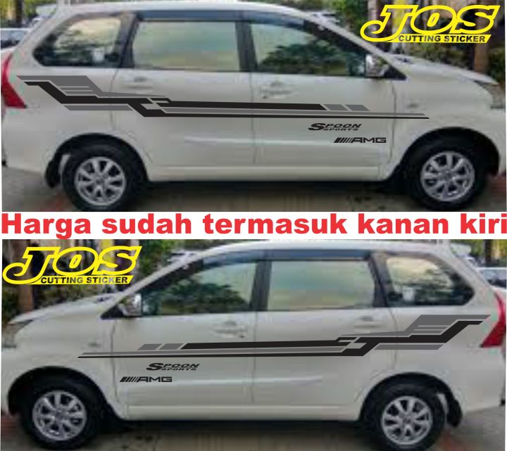 Cutting sticker minimalis samping mobil avanza | Lazada Indonesia