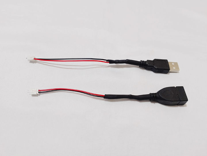 DIY ELECTRONICS USB 2.0 TYPE A MALE/ FEMALE 5V to MICRO JST 2-PIN PH2.0 ...
