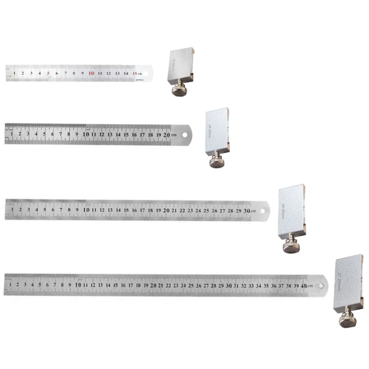Aluminum Carpentry Square 15/20/30/40cm Carpenter Scribing Ruler with ...