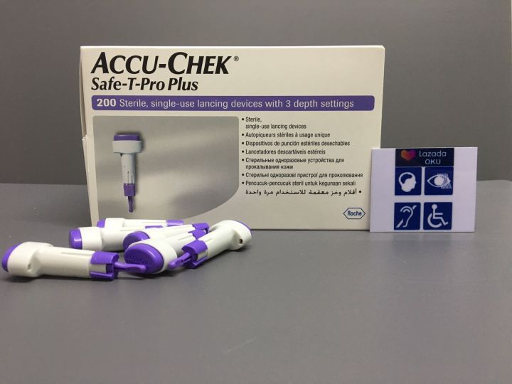 Accu-Chek Safe-T-Pro Plus Plus+ Lancing Device SafeT Safetpro tpro ...