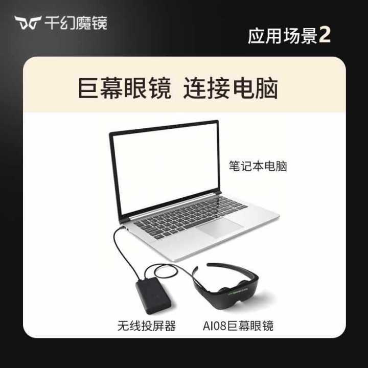 Magic Mirror vr Glasses for Wearing with Large Screen Monitor Movies HD ...