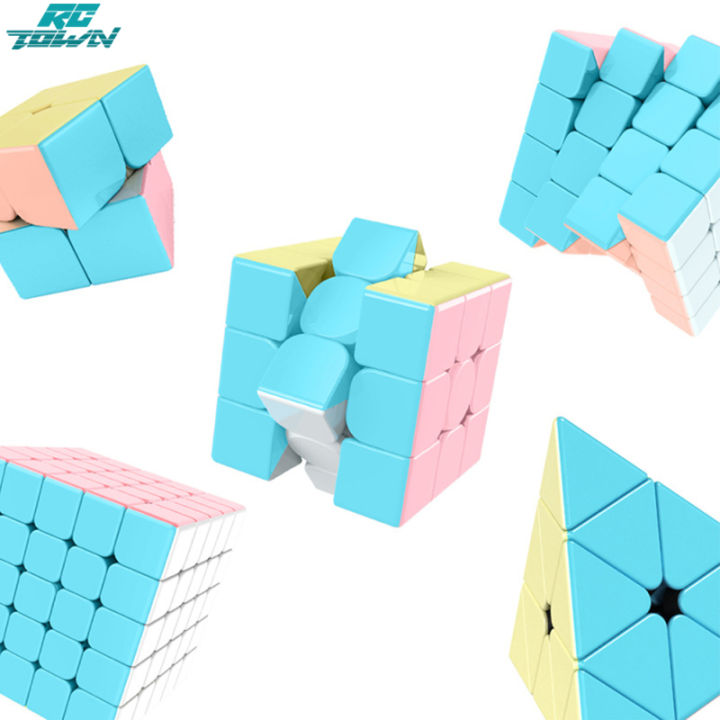 Moyu Meilong 3x3 Magic Cube Macaron Color 2x2 4x4 5x5 Pyramid Speed ...