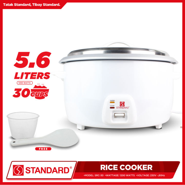 Standard Rice Cooker 5.6L (30 Cups) | Lazada PH