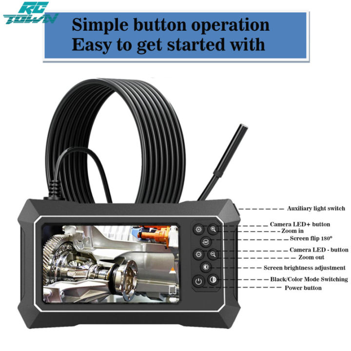 Industrial Endoscope, IP67 Waterproof Snake Camera, 8MM 1080P HD ...