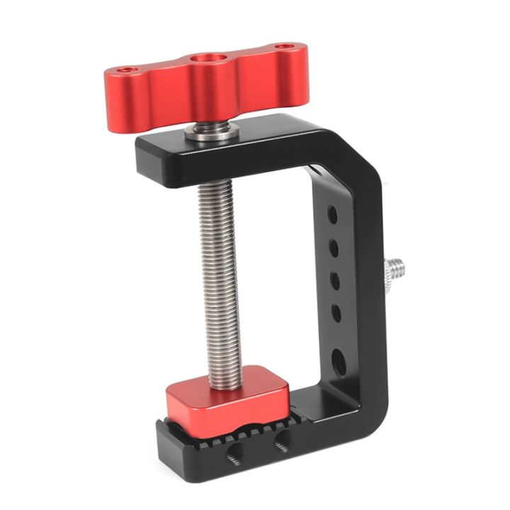 C Clamp Mount Stand with 1/4 3/8 Screw Hole for Camera Photography ...