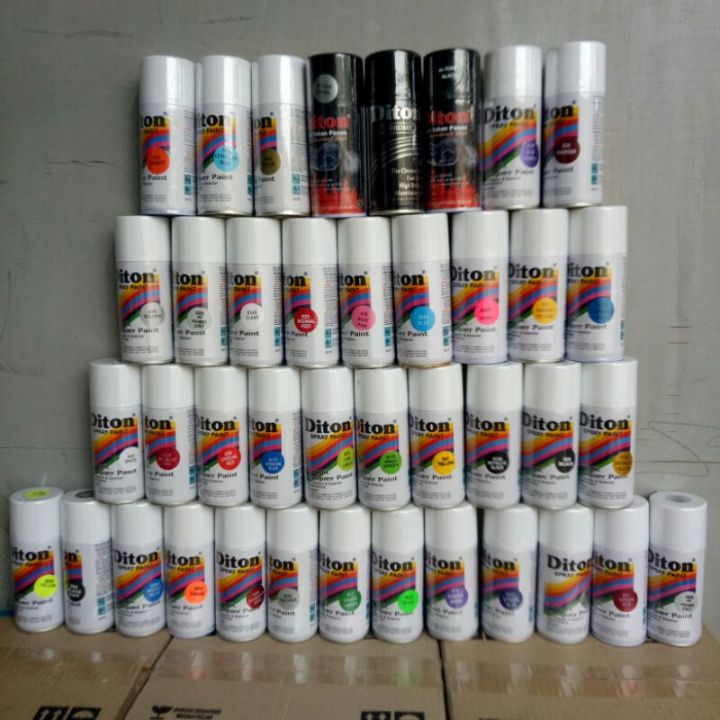 A. Pilok Pilox Diton Hitam doff dop merah putih silver biru ungu pernis ...
