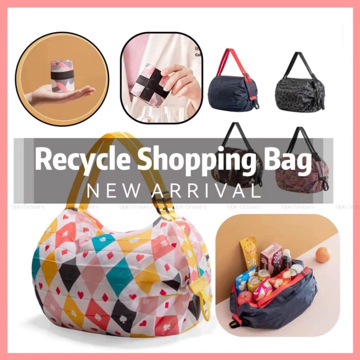 Easy Carry Shopping Bag Nylon Recycle Reusable Big Capacity Beg Runcit ...