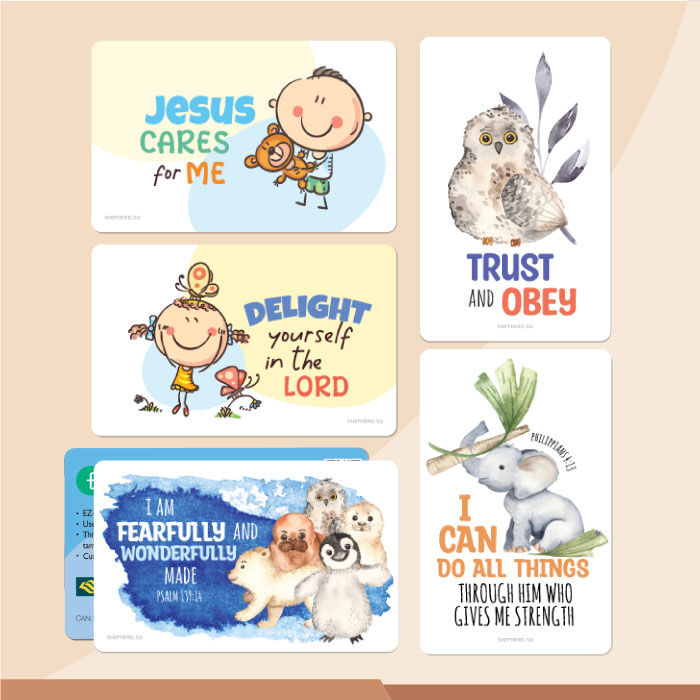 SHEPHERD.SG Christian EZ-link Card Sticker - Sunday School Children ...