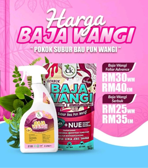 Ready Stok Baja Wangi Dari Cikgu Kebun 100% Organik | Lazada