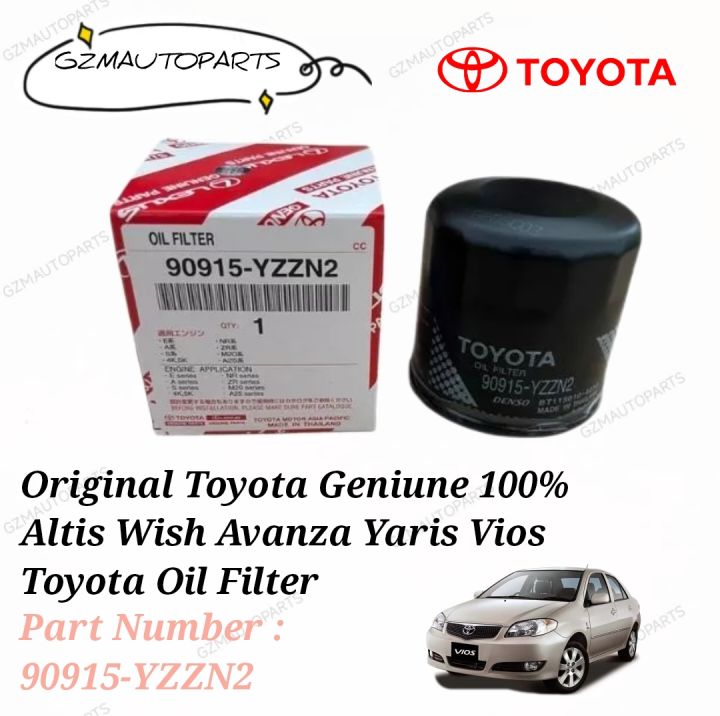 Original Toyota Geniune 100% Toyota Oil Filter (90915-Yzzn2) | Lazada
