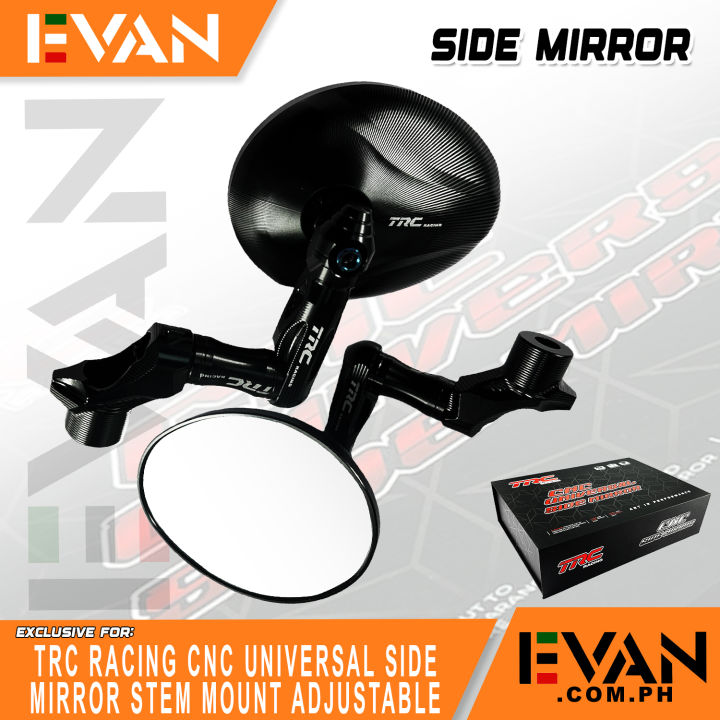 EVAN.COM TRC CNC Side Mirror Stem Mount Adjustable Universal | Lazada PH