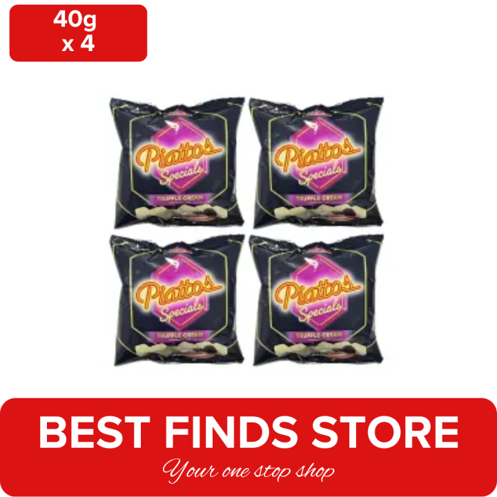 Piattos Specials Truffle Cream Flavored Potato Chips, 40g - Pack of 4 ...