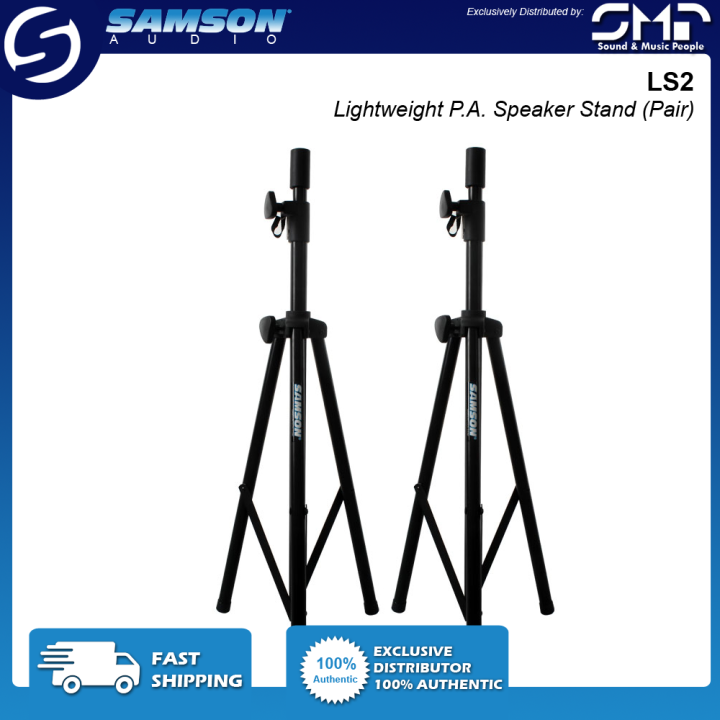 Samson LS2 - Lightweight Speaker Stands (PAIR) | Lazada PH