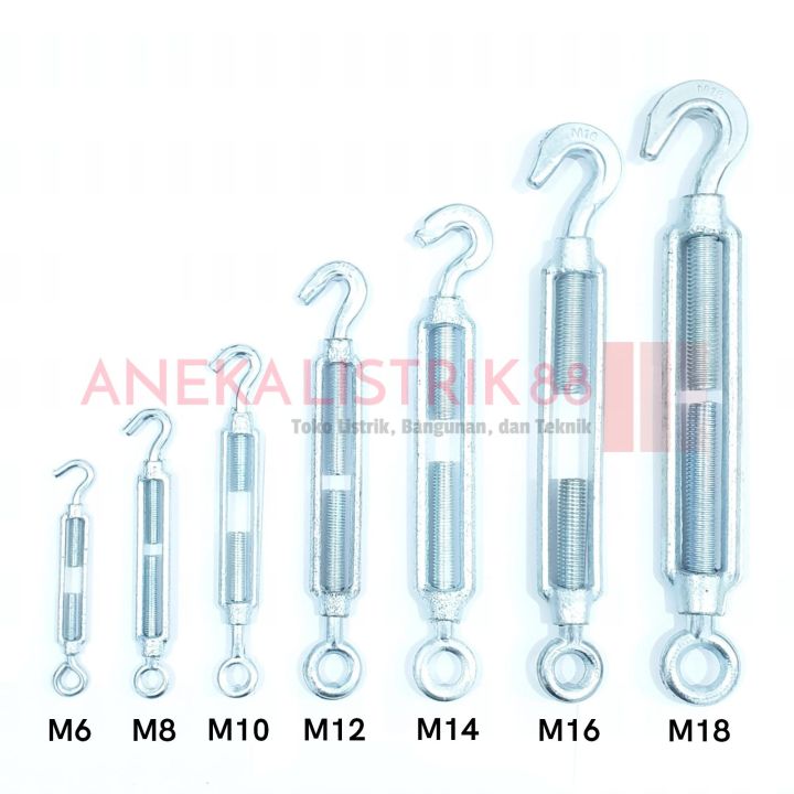 Jarum Keras / Span Skrup M6 ~M12 / Turnbuckle | Lazada Indonesia