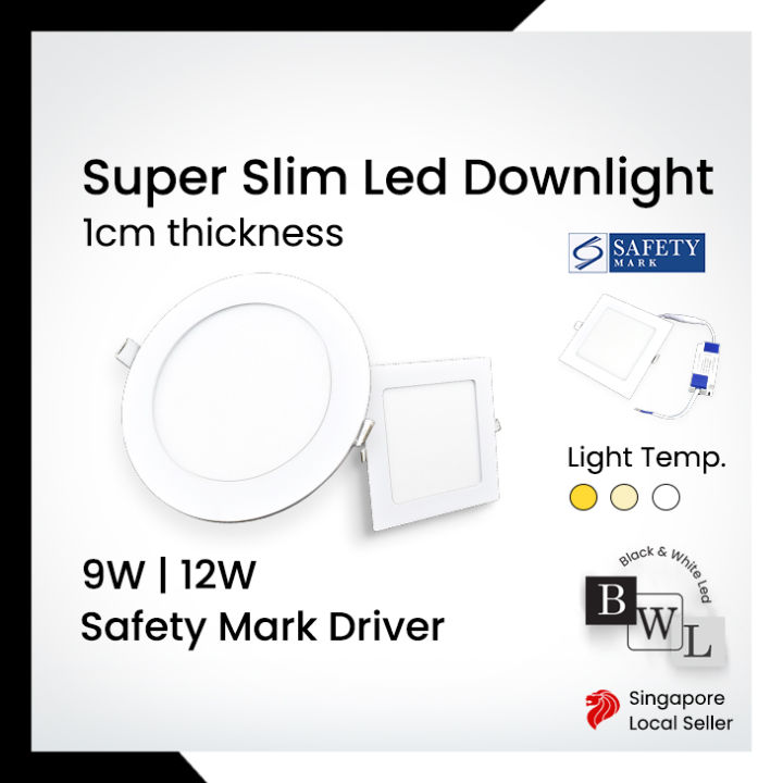 BWL LED Recessed Downlight With Safety Mark Driver/Downlight Square ...
