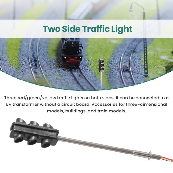 E13 Color Traffic Light Signals Ho Oo Scale Model 6Led For Diy Sand ...