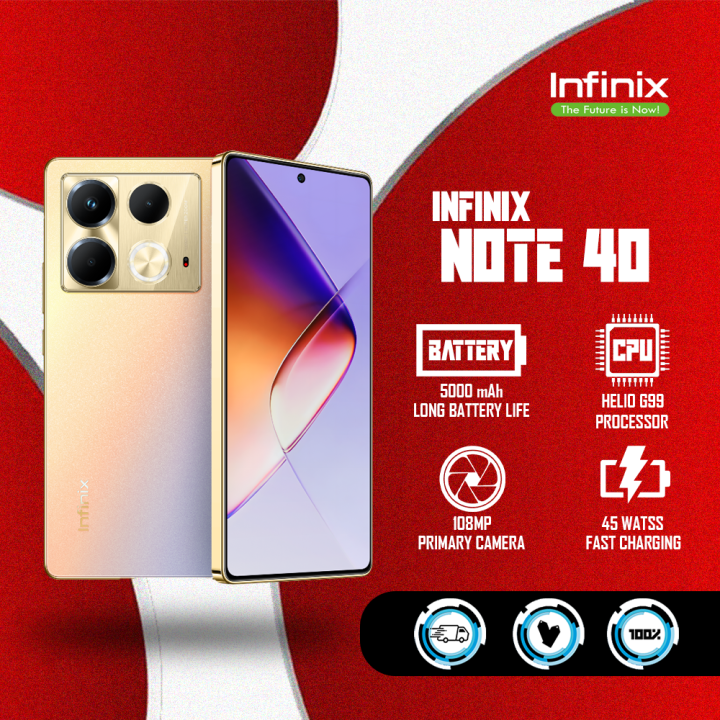Infinix Note 40 4G | 8GB RAM | 256GB ROM | 6.78 inches AMOLED | Helio ...