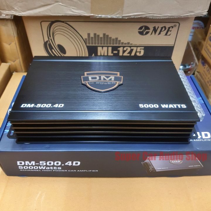 เพาเวอร์แอมป์ class D 4ch 5000W DM-500.4D เพาเวอร์แอมป์รถยนต์ คลาสดี 4 ...