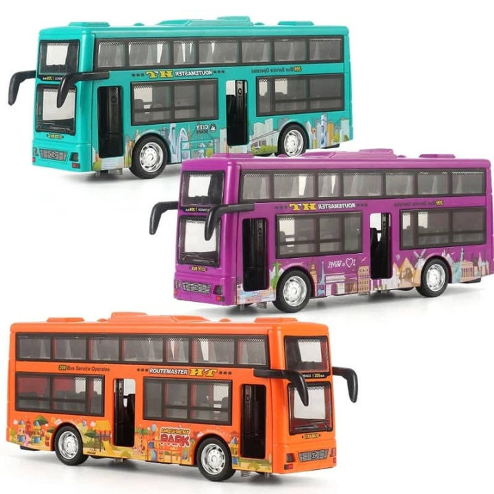 BIG DOUBLE DECKER EXPRESS BUS WITH LIGHT AND SOUND / DOUBLE DECKER BUS ...