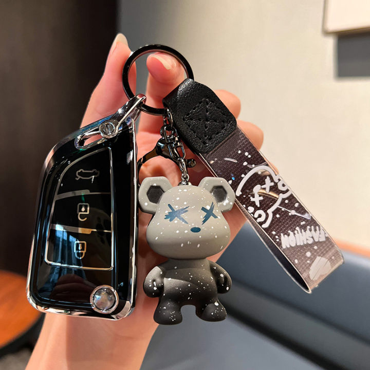 Universal car Modified remote folding key case tpu car Modified key ...