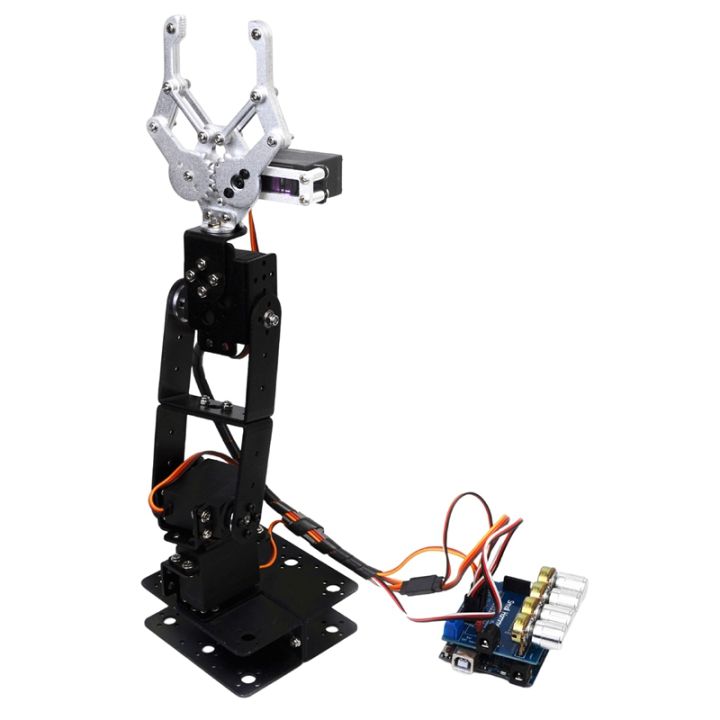 1 Piece SNAM5300 4Dof Assembled Metal Four Free Robotic Arm DIY Toy ...