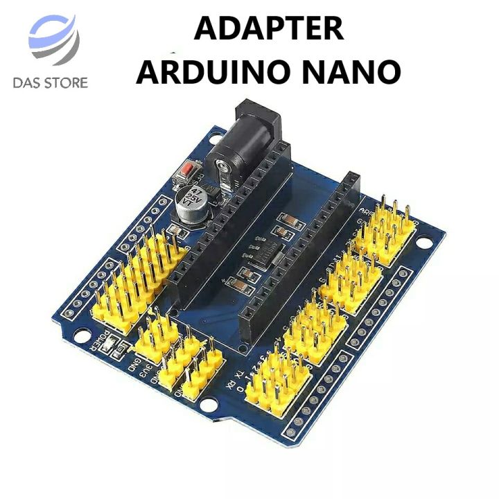 Adapter Board Arduino Nano Shield V3 Blue Io Sensor Expansion Adapter