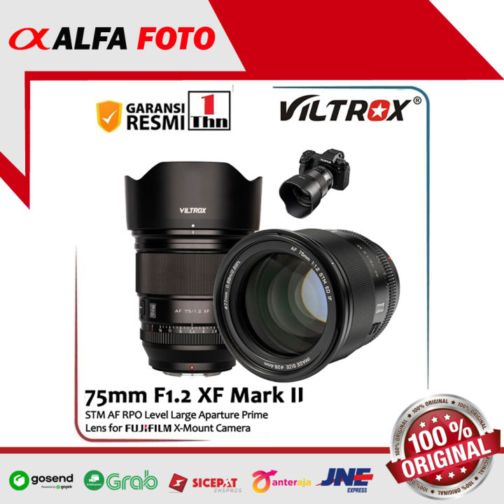 Viltrox Lensa 75mm F1.2 STM AF PRO Prime Lens for Fujifilm X-Mount | Lazada Indonesia
