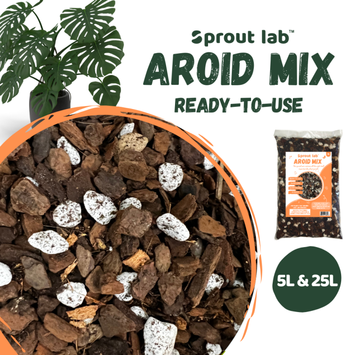 Sprout lab | AROID MIX 5L & 25L - Designed for Monstera, Philodendron ...