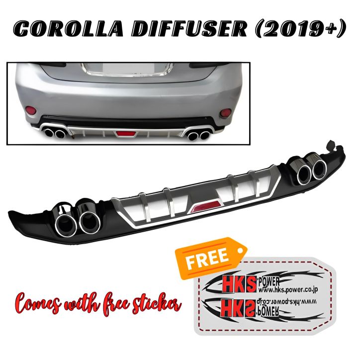 CPA 2019 2020 2021 2022 2023 TOYOTA COROLLA DIFFUSER CarRear Bumper ...