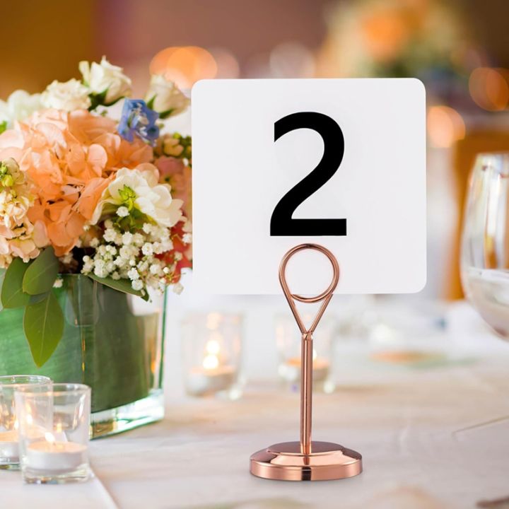 【LOU】-50Pcs Table Numbers 1-50, 3.7x4 Inch Table Numbers, Double Sided ...