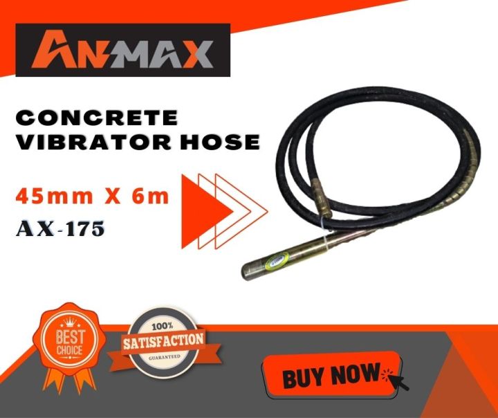 ANMAX CONCRETE VIBRATOR HOSE, 45mm x 6m (AX-175) | Lazada PH