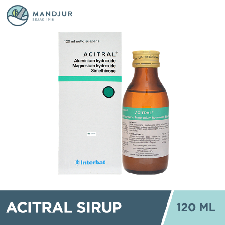 Acitral Sirup 120 mL - Obat Asam Lambung dan Maag | Lazada Indonesia