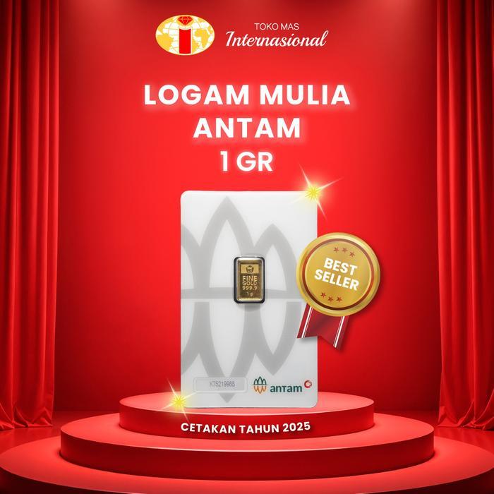 Logam Mulia LM Press 1gr 1g 1 Gram Batangan Emas ANTAM Sertifikat ...