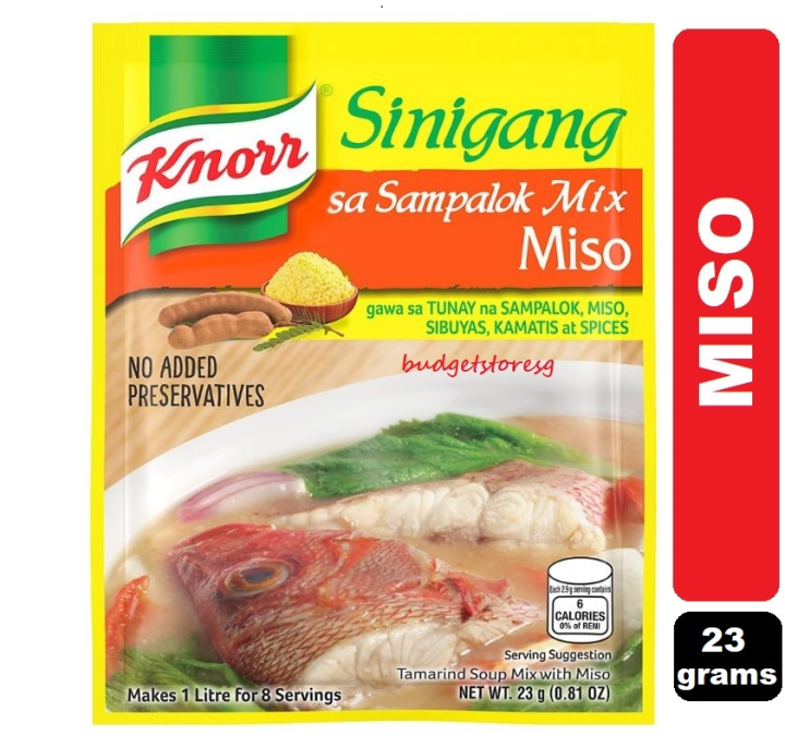Knorr Sinigang sa Sampalok Mix MISO (Tamarind Soup Mix with Miso) - 23 grams | Lazada Singapore