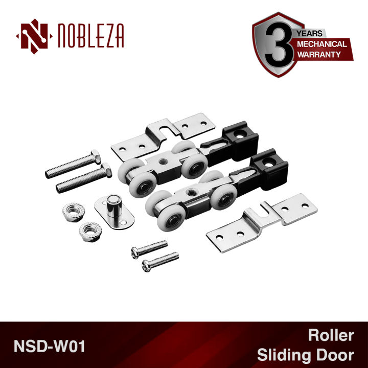 NOBLEZA NSD-W01 Sliding Door Wheel Roller Pintu Geser Roda Set | Lazada ...