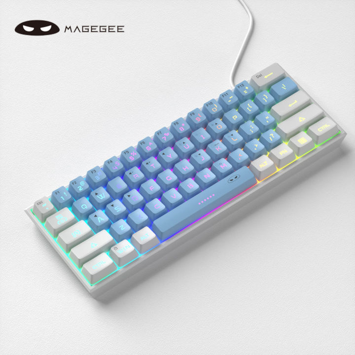 MageGee TS91 / 92 60% Compact Wired Keyboard 61 Keys RGB Backlight ...