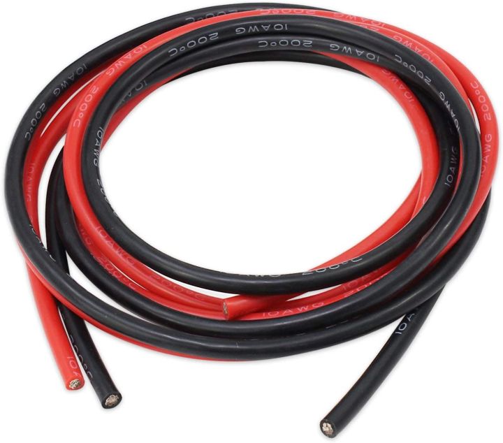 TsunNee 10 Feet 10 Gauge Super Flexible Silicone Wire, 10 AWG Silicone ...