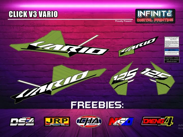 VARIO 125 V3 MALAYSIAN / THAI NEW DECALS 2023 HIGH QUALITY WITH ...