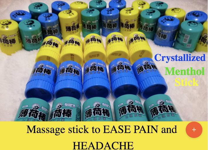 Crytalized Menthol Cone Menthol Stick Massage stick to ease pain and to ...