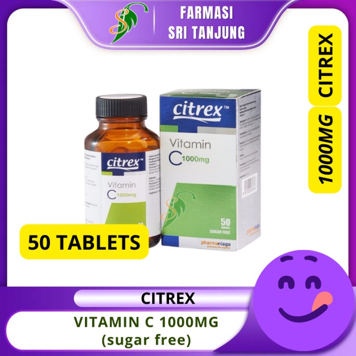 CITREX VITAMIN C 1000MG sugar free TABLETS (50'S) | Lazada