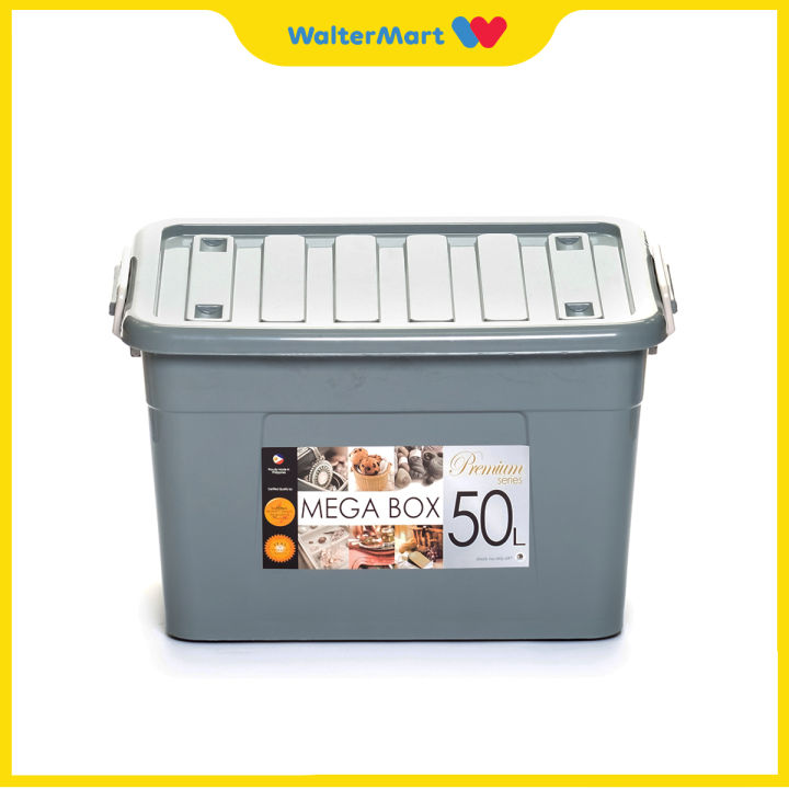 MEGABOX 100% Authentic 50L Storage Box Gray | Lazada PH