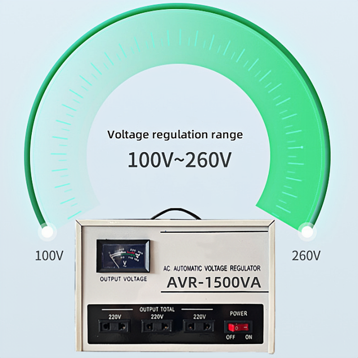 AVR Automatic Voltage Regulator 500/1500W SVR-1500VA Servo Type AVR ...